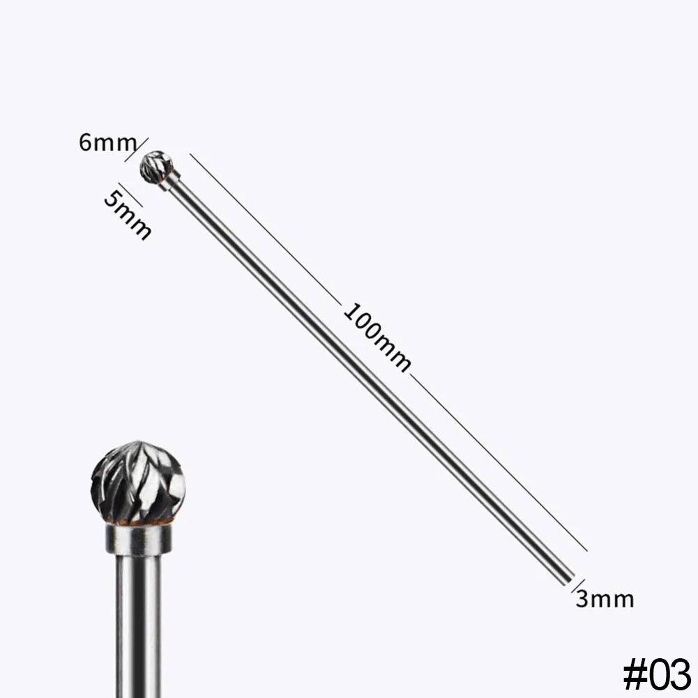 Сверхдлинный 100 мм роторный Рашпиль шлифовальный станок абразивные инструменты Double groove 03