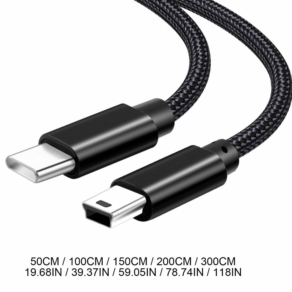 USB-концентратор, Кабель Type C на Mini USB для передачи данных - 3 метра, 1 шт