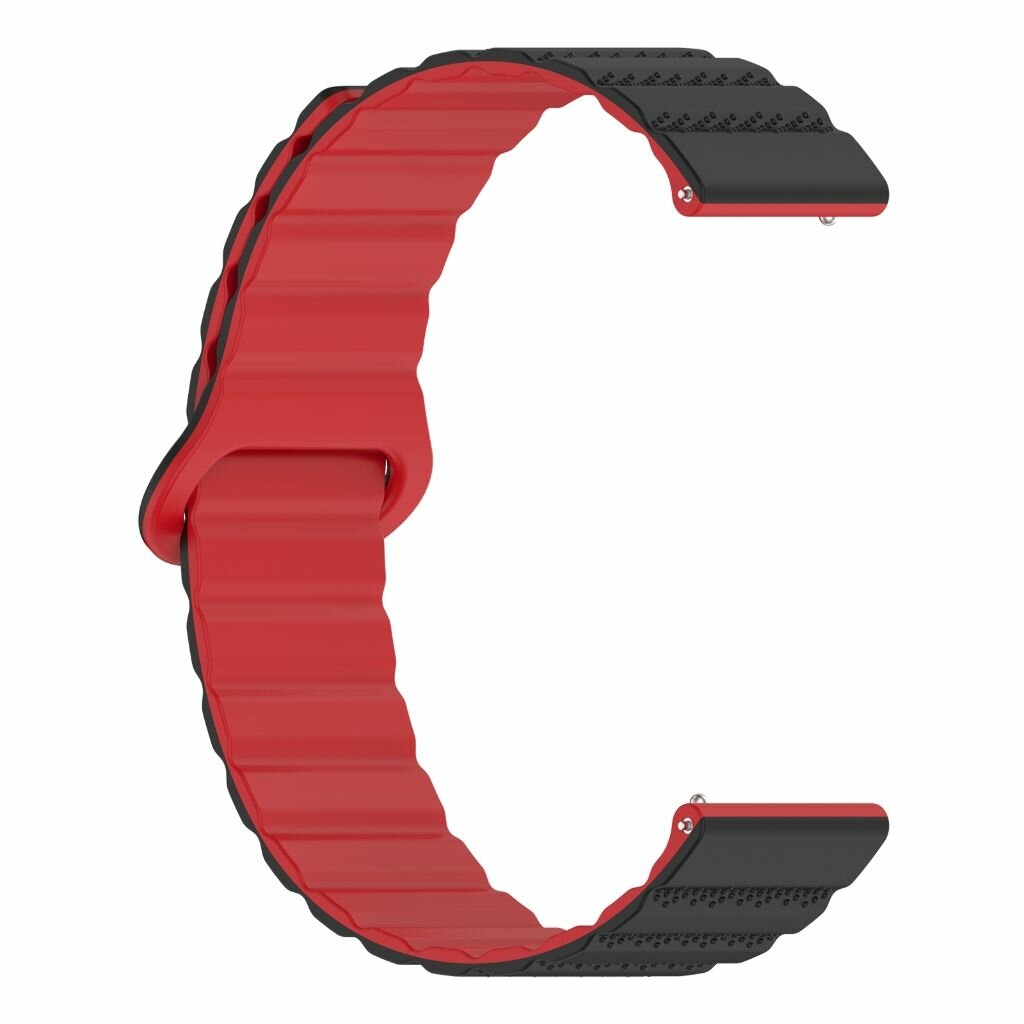 Браслет с магнитным возвратом в виде точечного узора - Черно-красный-18 мм