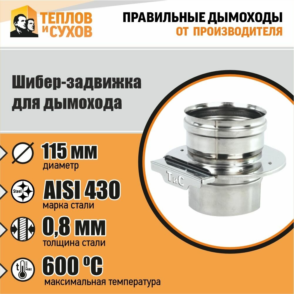 Шибер-задвижка 430-0.8 D115 М