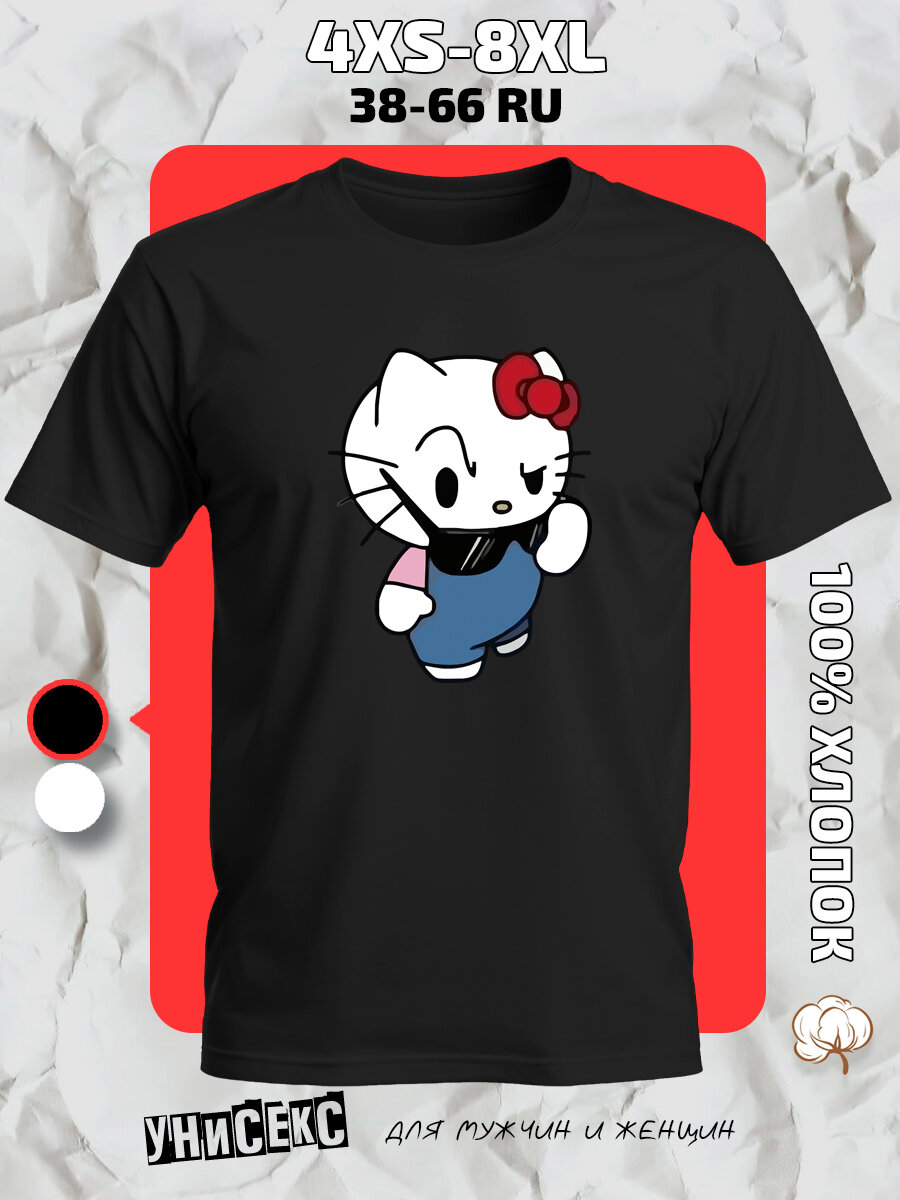 Футболка с принтом Hello Kitty