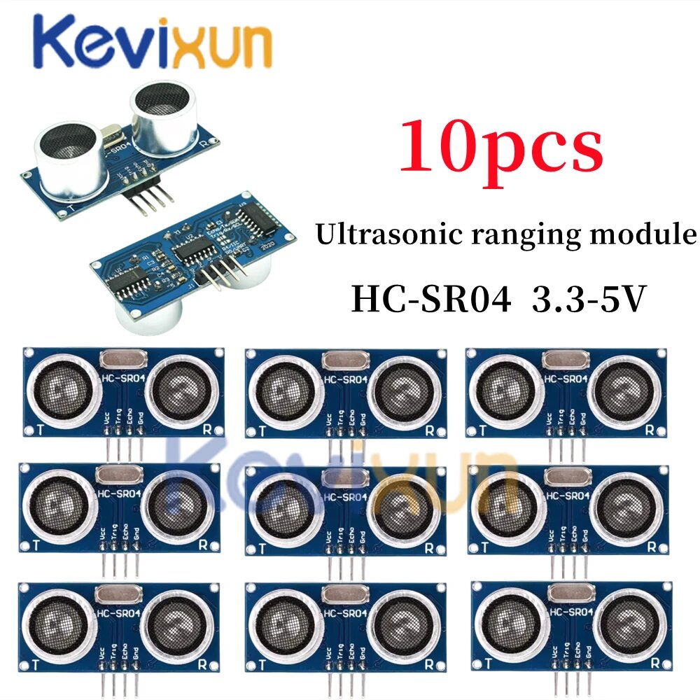 10шт HC-SR04 ультразвуковой датчик расстояния 3.3-5V