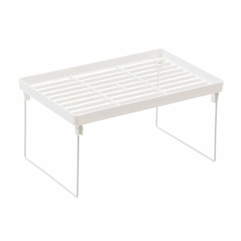 Складная полка для хранения в общежитии, прочная, из полипропилена, металлическая, настольная, простой, стильный, органайзер для домашнего офиса, белый