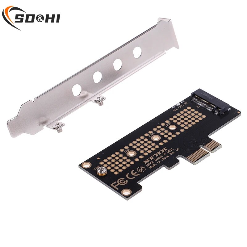 SD&HI Адаптер NVMe PCIe X4 X2 M.2 NGFF на PCIe X1