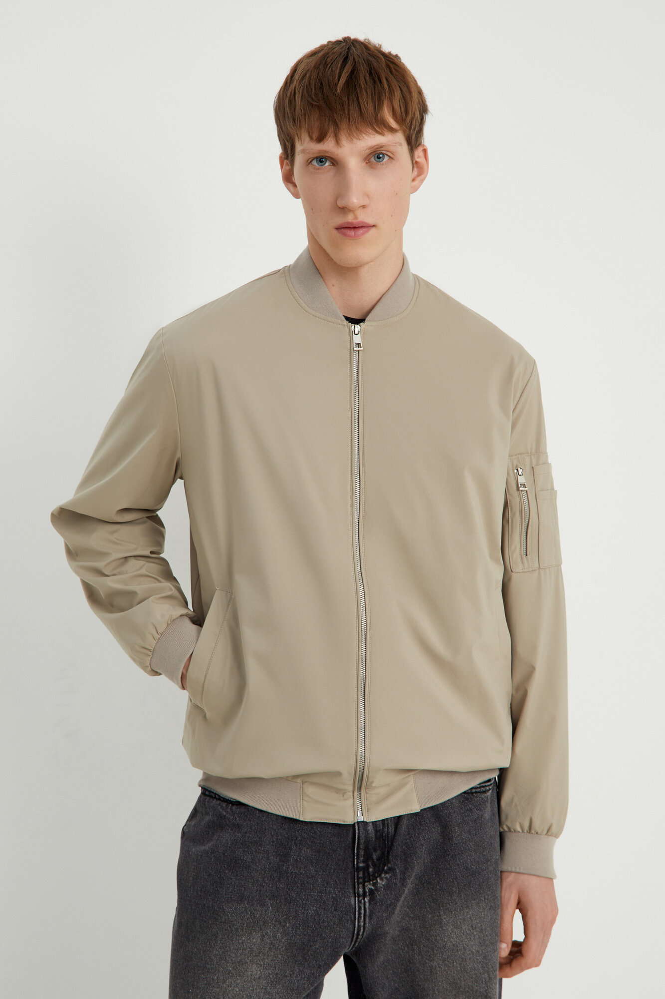 Бомбер Куртка-бомбер без капюшона