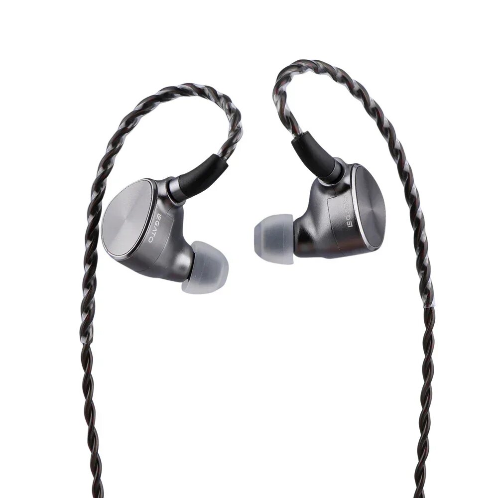 Наушники 7Hz Legato 2DD HiFi, внутриканальные мониторные наушники IEM с двумя динамическими драйверами и съемным кабелем OCC 0,78 мм с 2-контактным разъемом