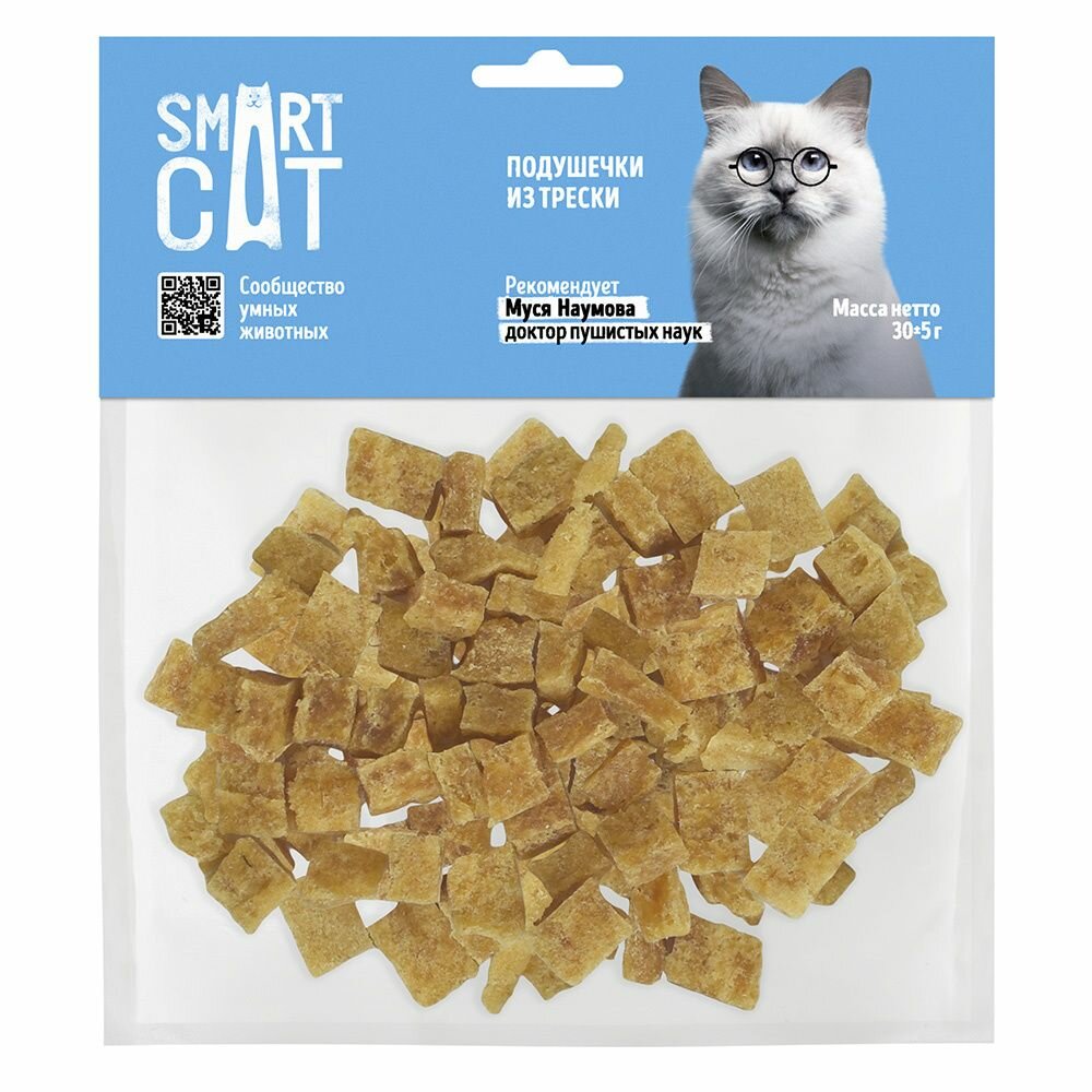 Smart Cat Подушечки из трески, 30гр.