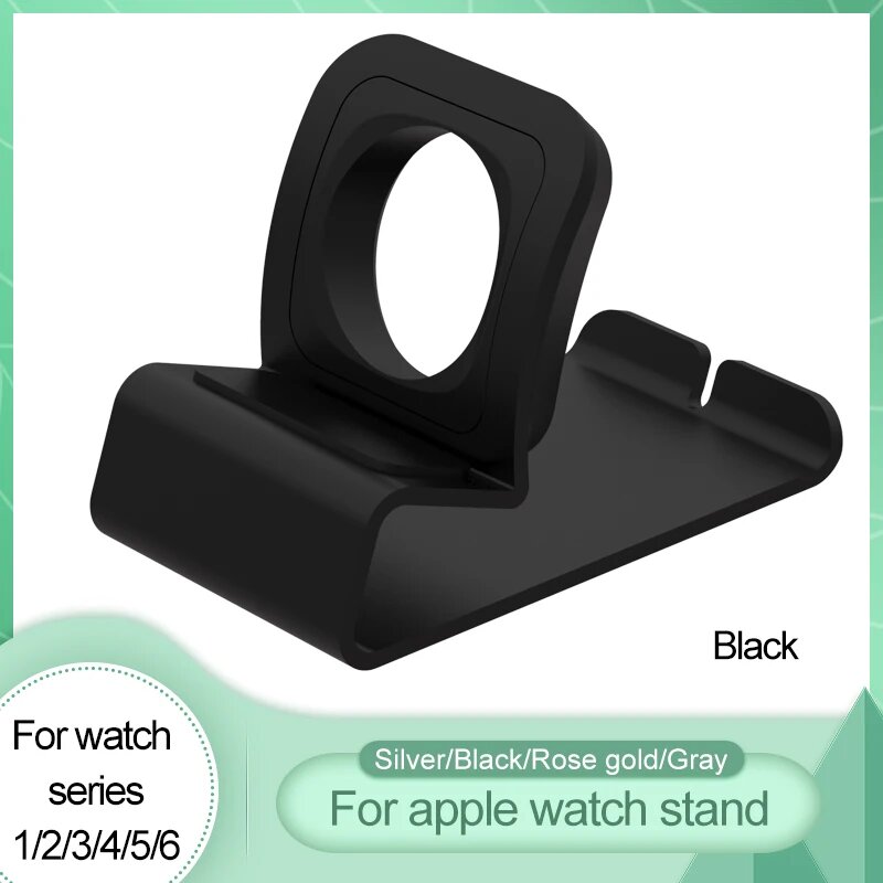 Черная подставка для Apple Watch Series 1/2/3/4/5/6