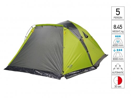 Палатка автомат 5-ти местная Norfin TROUT 5 NF