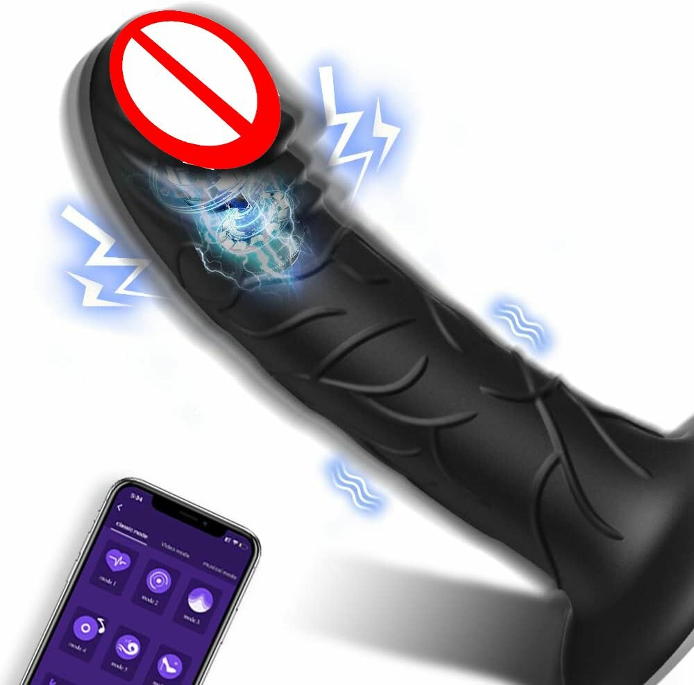 Вибрирующий фаллоимитатор с супер вибромотором, интеллектуальное управление APP