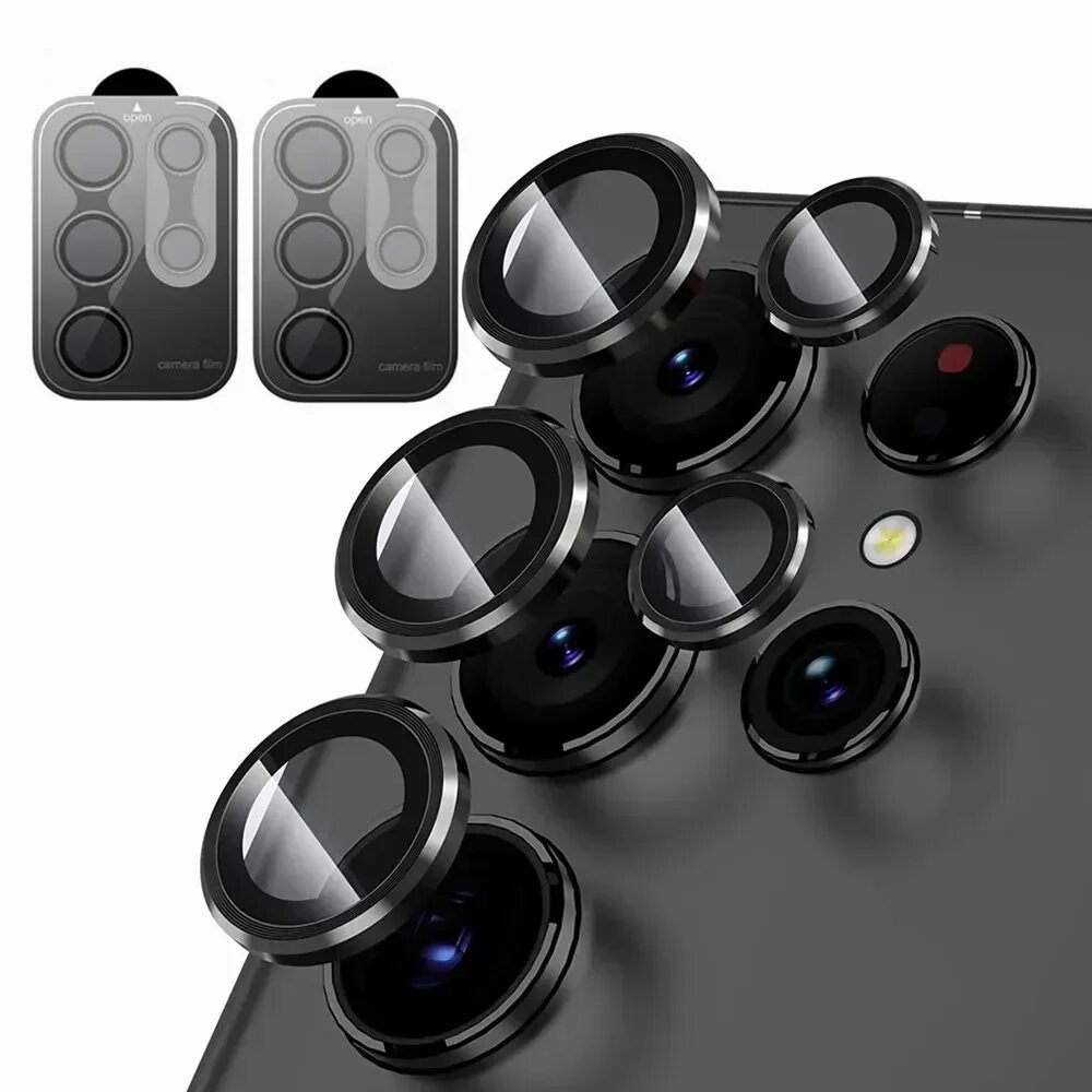 Защитная пленка на камеру Samsung S25 Black x2