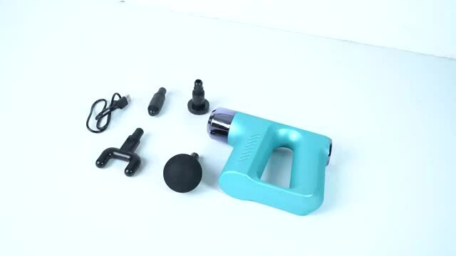 Двойная ручка 5 в 1 Фасциальный массажер, высококачественное устройство, перезаряжаемый электрический массажер Вибрационный массаж Фасции Портативное фитнес-оборудование KH-740 Массаж глубоких тканей Супер тихий, экономящий труд, легкий мини-ручной