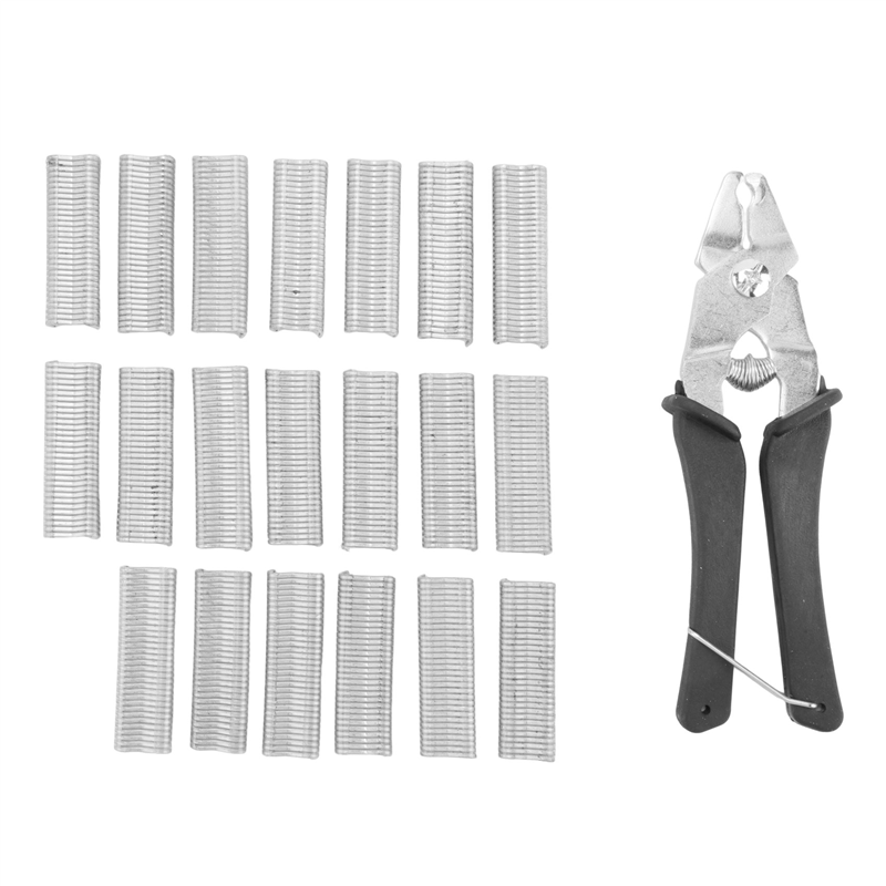 1 шт. Инструмент для снятия колец с крючков и 600 шт. М-образных зажимов для проволочной сетки для курицы