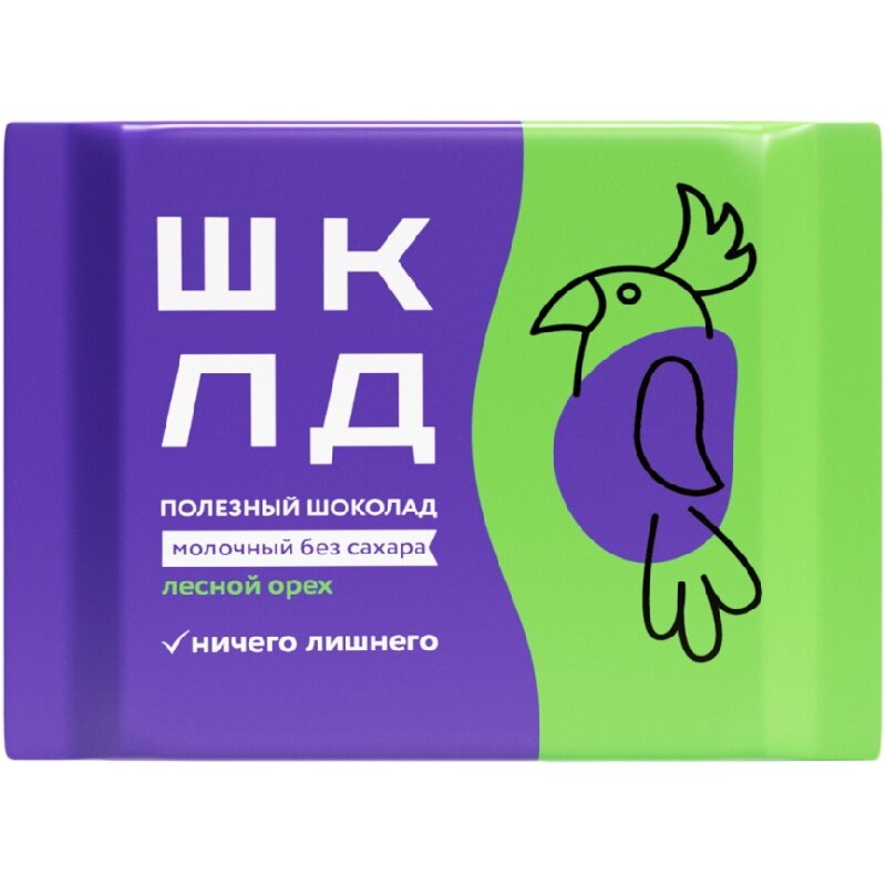 Шоколад шклд Молочный с лесными орехами без сахара /шоубокс/ 65г
