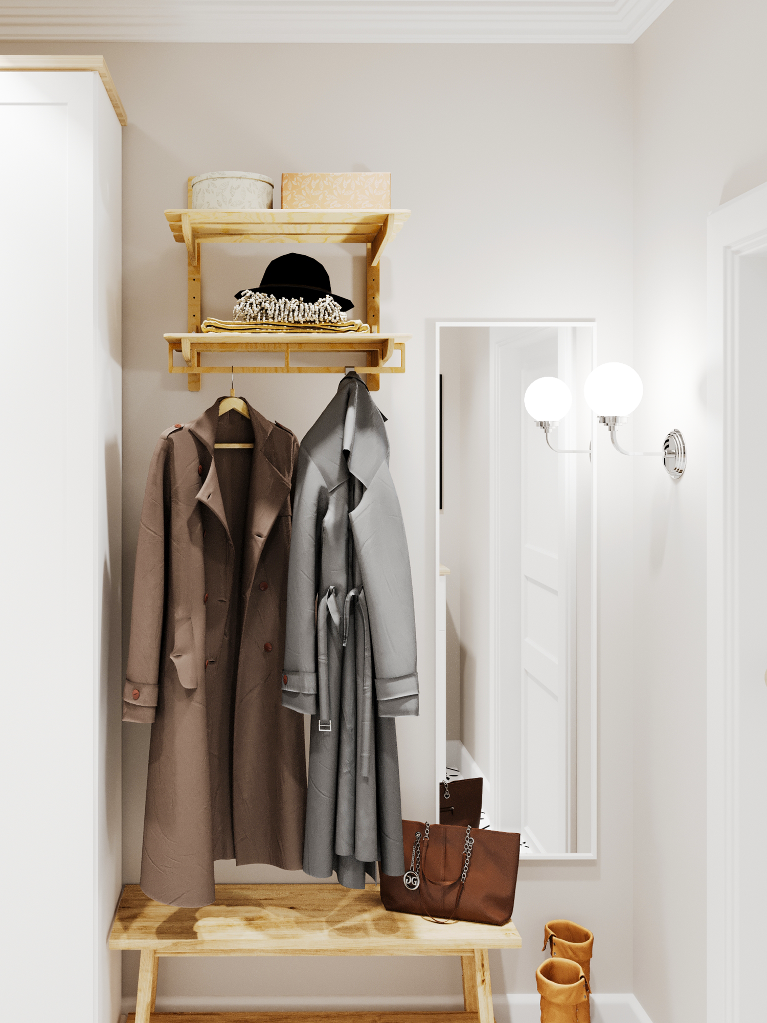 Стеллаж для одежды и вещей