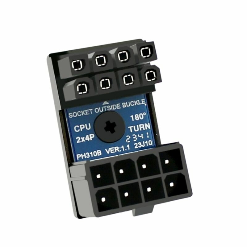 (1 шт.) Переходник питания CPU 8PIN на 180 градусов