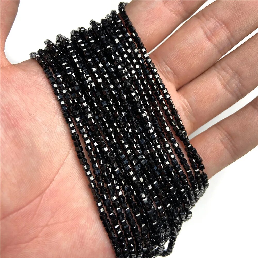Бусины из красного граната 2-3 мм vinswet 15 дюймов 5 Black spinel