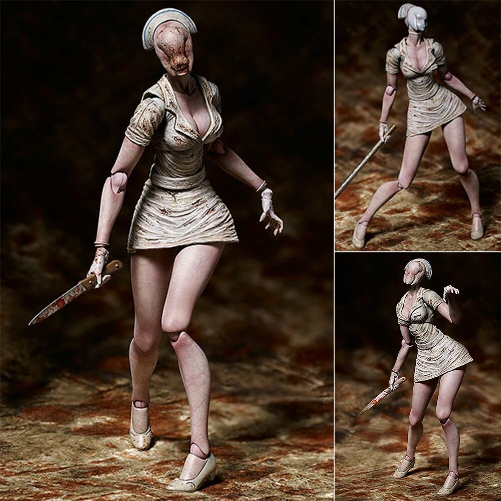 Фигурка Сайлент Хилл 2 Пузырьковая головка Медсестра / Silent Hill 2 Bubble Head Nurse Figma SP-061 (15 см)