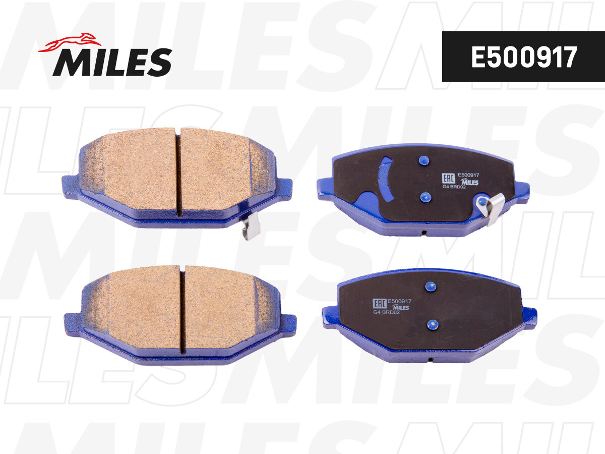MILES Колодки тормозные передние (Смесь CERAMIC серия PRO) GEELY COOLRAY 20- E500917