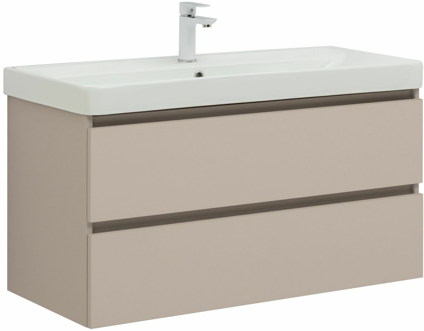 Тумба под раковину Aquanet Вега 2.0 100 бежевый