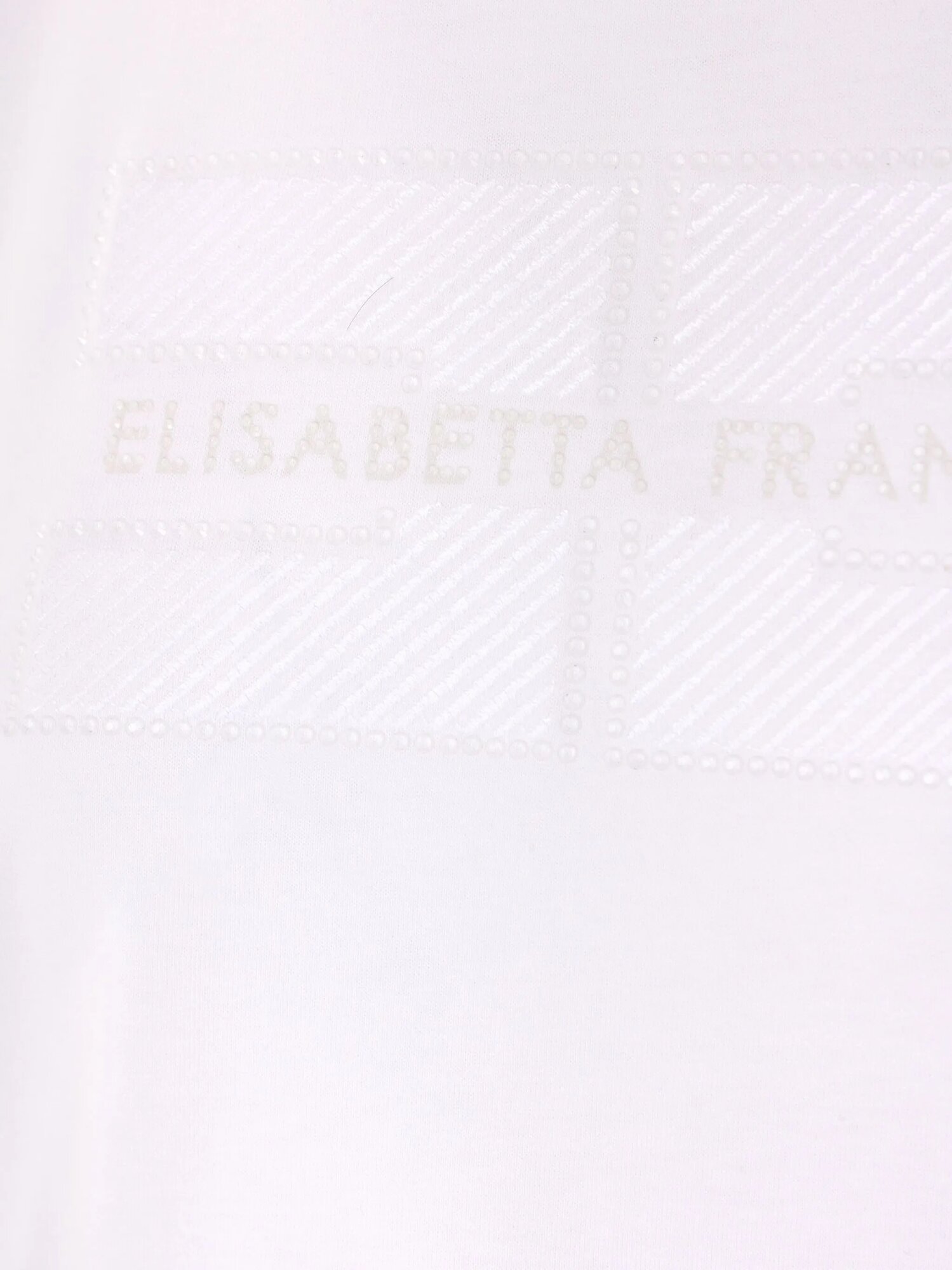 Футболка Elisabetta Franchi, размер 42 IT, белый — фото 1