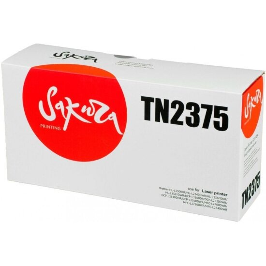 Картридж Sakura Printing Sakura TN2375X для Brother HL-L2300DR/HL-L2340DWR/HL-L2360DNR/HL-L2365DWR/DCP-L2500DR/DCP-L2520DWR/DCP-L2540DNR/DCP-L2560DWR/MFC-L2700DWR/MFC