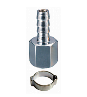 Переходник 1/4"F на елочку 8мм (с обжимным кольцом 8х13мм) Fubag, 180251 B