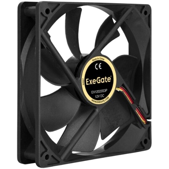 Вентилятор для корпуса Exegate EX12025S3P 12В DC 120x120x25мм 3pin (EX166176RUS)