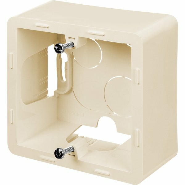 Коробка накладного монтажа 1 пост INSPIRIA слоновая кость