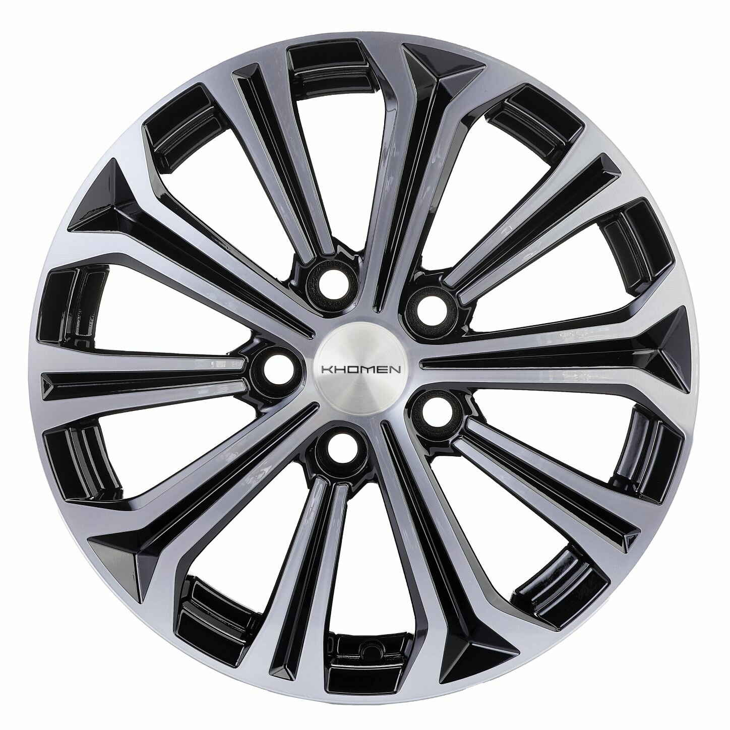 Колесный диск Khomen Wheels KHW1610 16x6.5" PCD5X108 ET45 D60.1 BLACK-FP