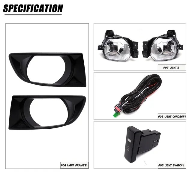 Комплект противотуманных фар на передний бампер для KIA RIO 2002 2003 2004 2005