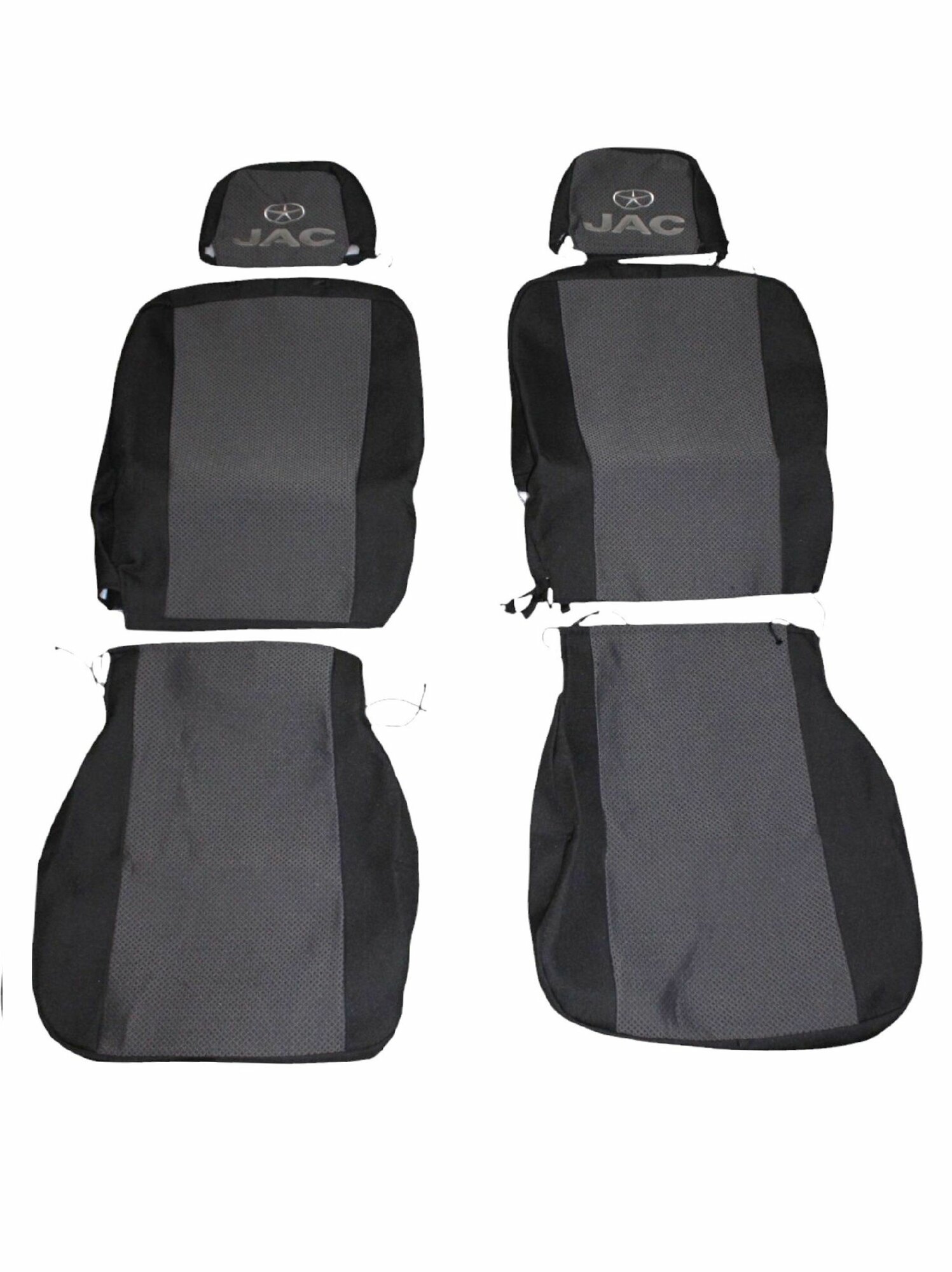 Чехлы на сиденья JAC N200 от 2023г. Жаккард (серый)