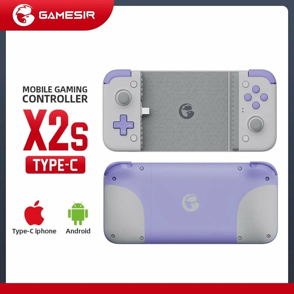 Геймпад Gamesir X2S Usb Type-C Игровой контроллер Andriod Mobile Pro Переносной подвижный порт USB Type C для iphone 15 с палочками с эффектом Холла