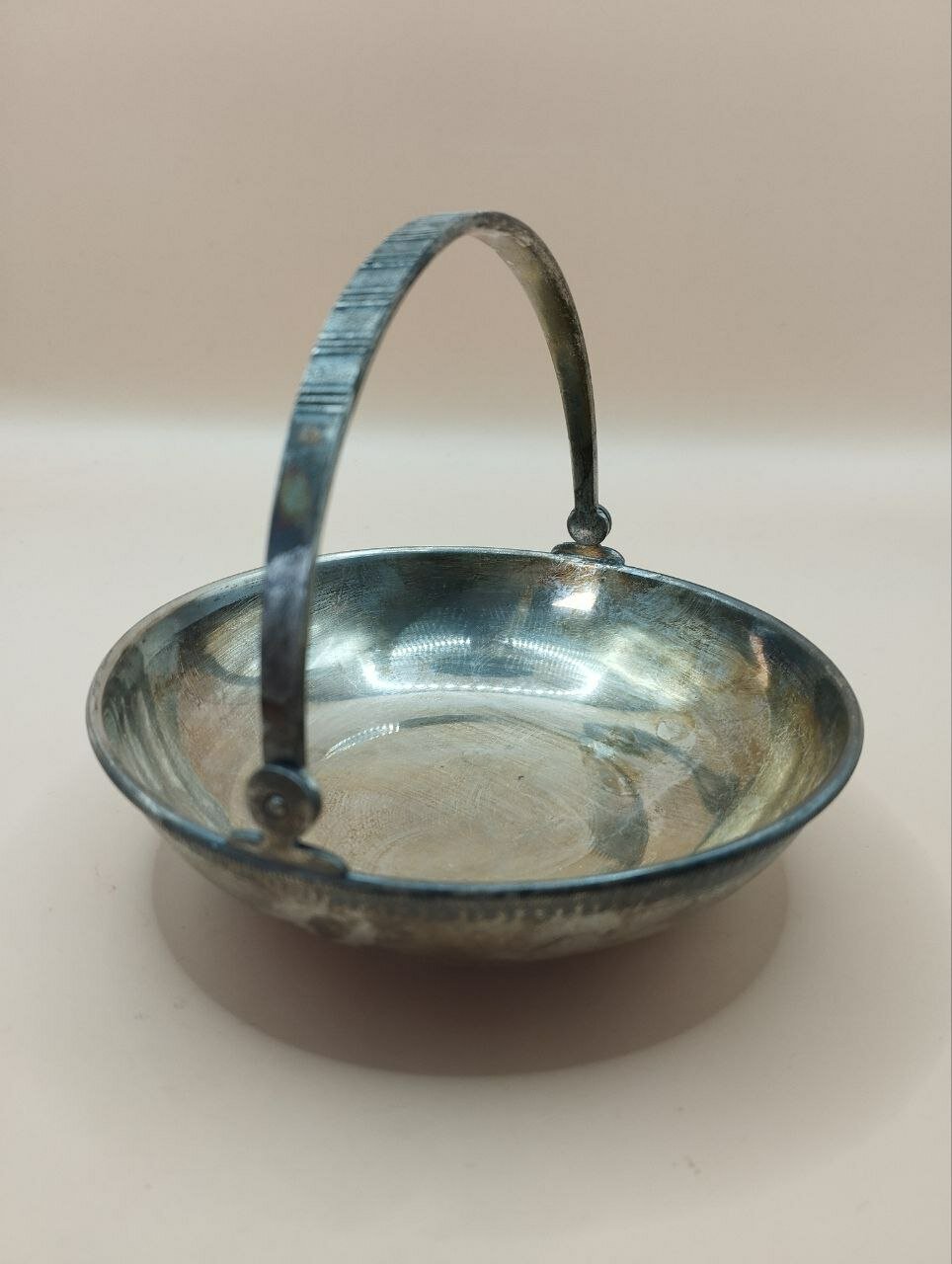 Мельхиоровая конфетница, винтаж из СССР