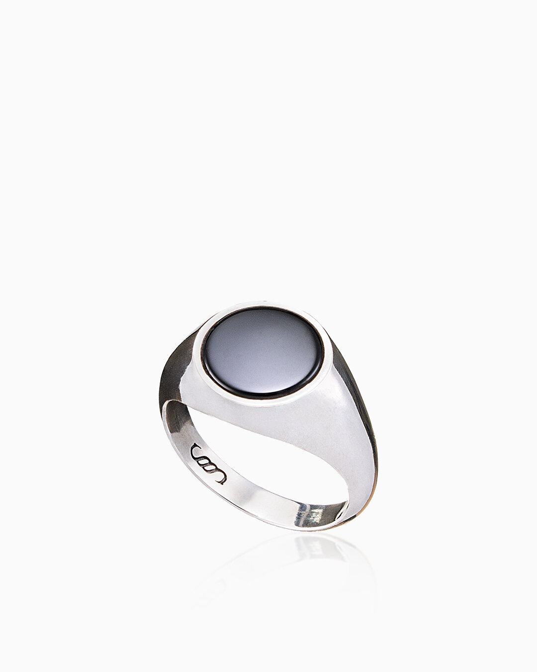 Кольцо, серебро, 925 проба, оникс