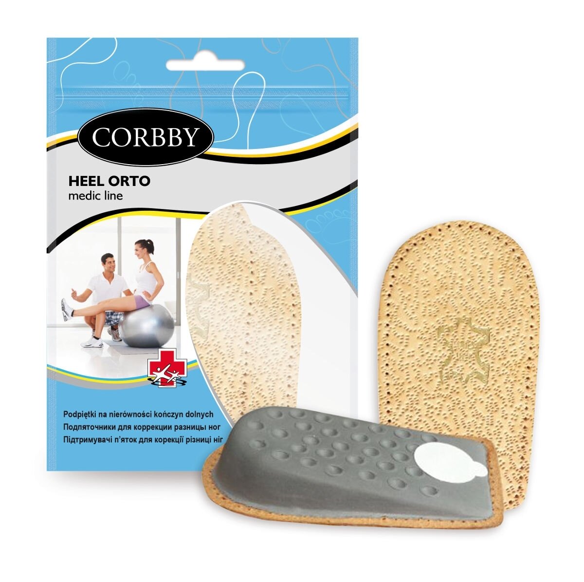 Corbby подпяточник женский HEEL ORTO FOR LADY 2,0 CM амортизирующий