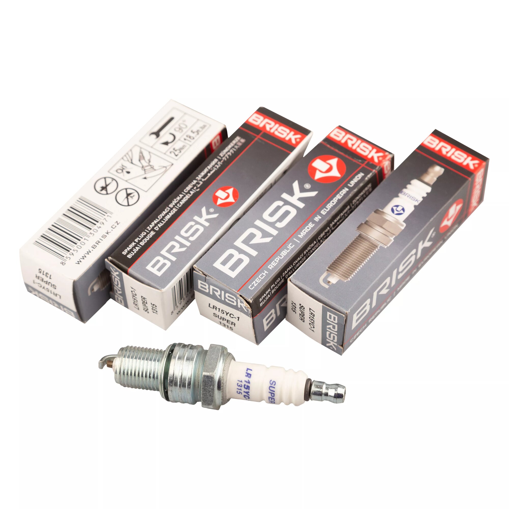 Свечи зажигания для LADA (ВАЗ) 8 клапанов инжектор, BRISK LR15YC-1 / А17ДВРМ 1.0, 4шт