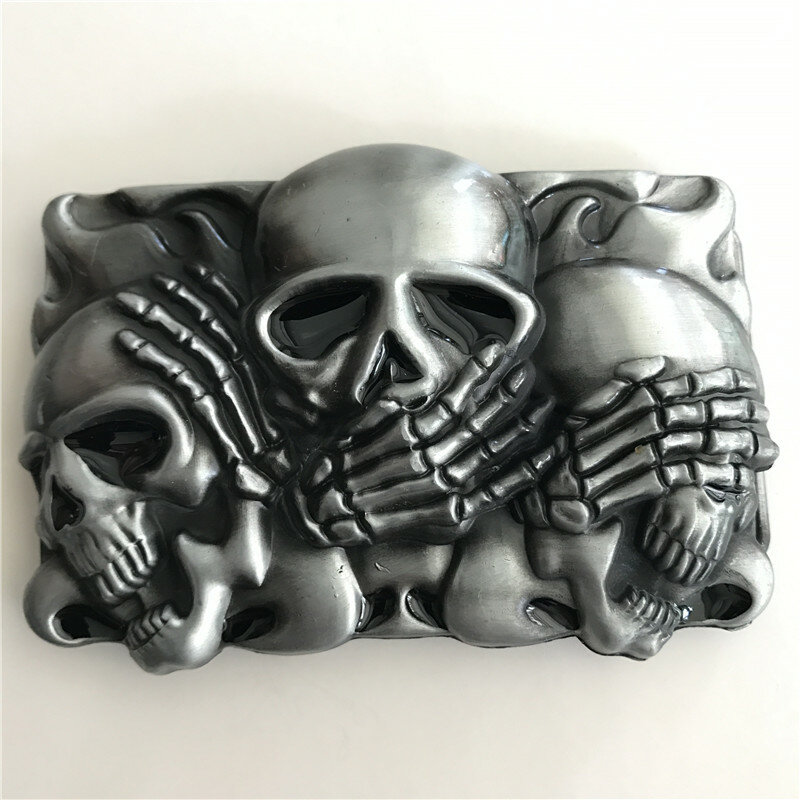 Пряжка (бляха) для ремня с улыбающийся череп пряжка для ремня женская