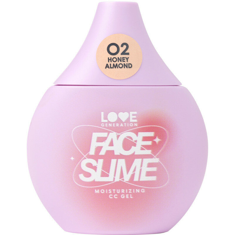 СС-гель для лица Love Generation "Face Slime", увлажняющий, тон 02