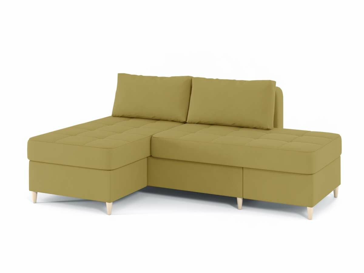 Угловой диван трансформер Оливер 2 Велюр Зара Еллоу 44