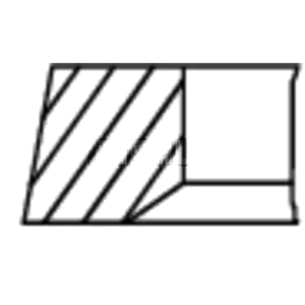 MAHLE 03837N0 (276818) кольца поршневые, комплект