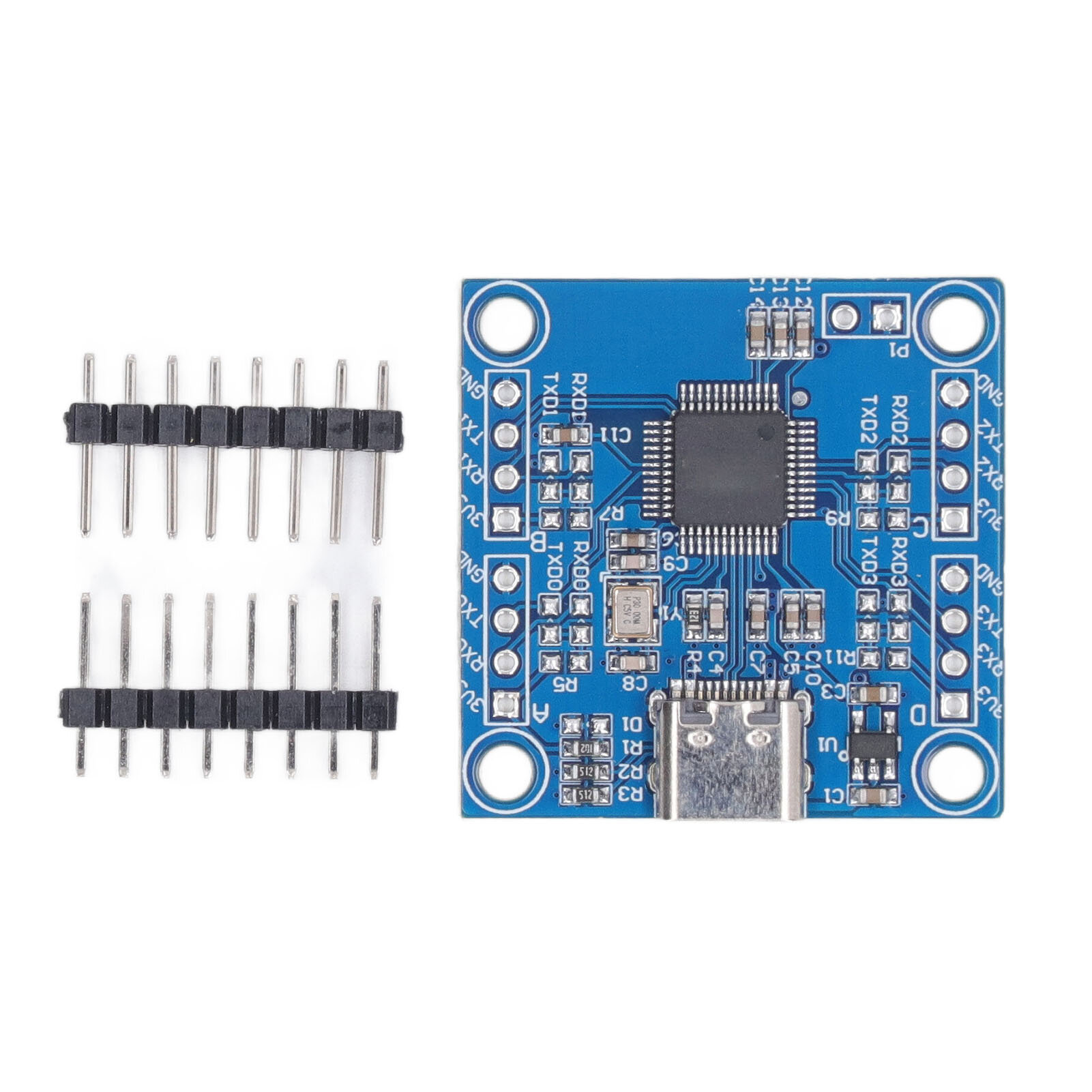 4-полосный TTL-модуль Модуль последовательного порта UART, CH9344, 3,3 В, скорость передачи данных 12 Мбит/с, приемопередатчик UART для подключения USB, интерфейс UART