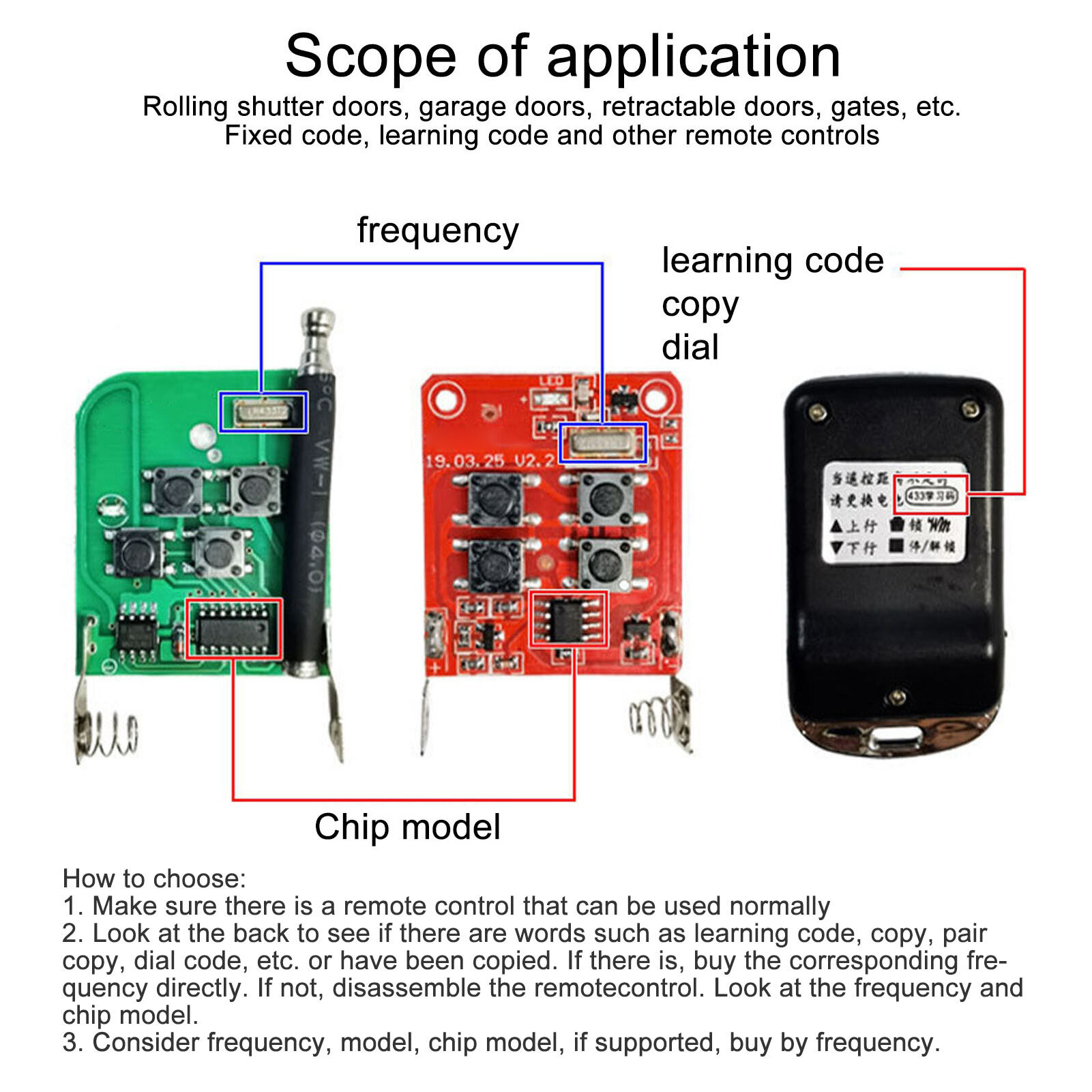 4 шт, ключ дистанционного управления, 433 МГц, копия, пульт дистанционного управления для гаражных ворот, автомобильный светильник, 5 В