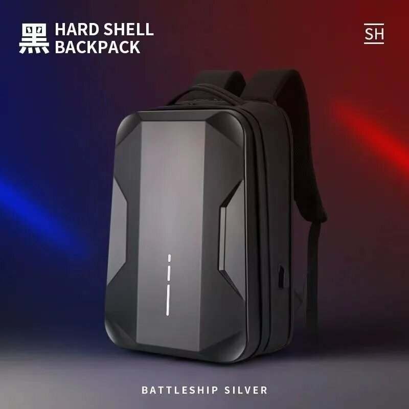 Рюкзак с жестким корпусом MSI/ABS, вмещающий 15-17,3-дюймовый портативный компьютер с интерфейсом USB