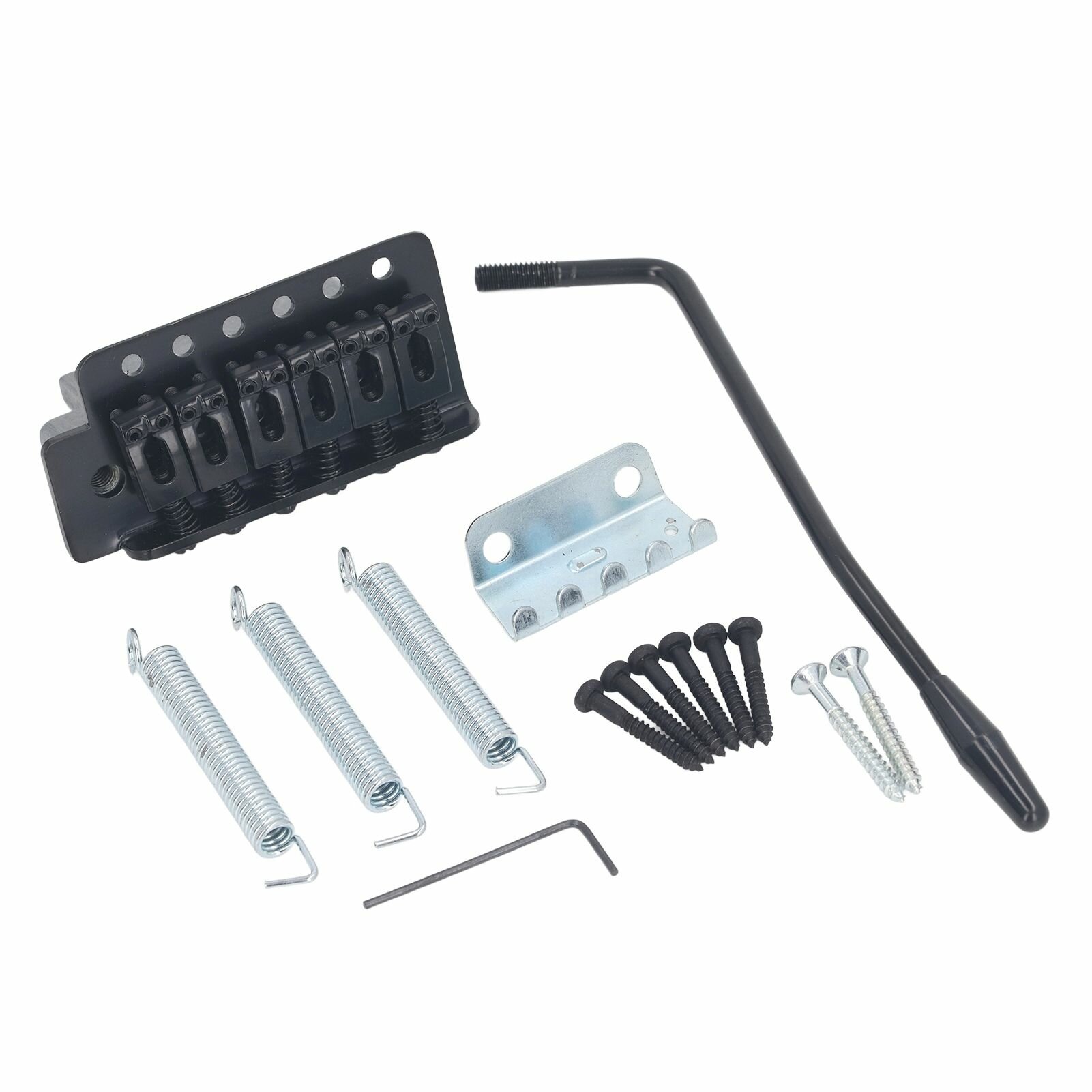 Бридж для 6-струнной гитары для левой руки с монтажными инструментами, замена винтажного моста тремоло для аксессуаров для электрогитары, регулируемый винтажный стиль