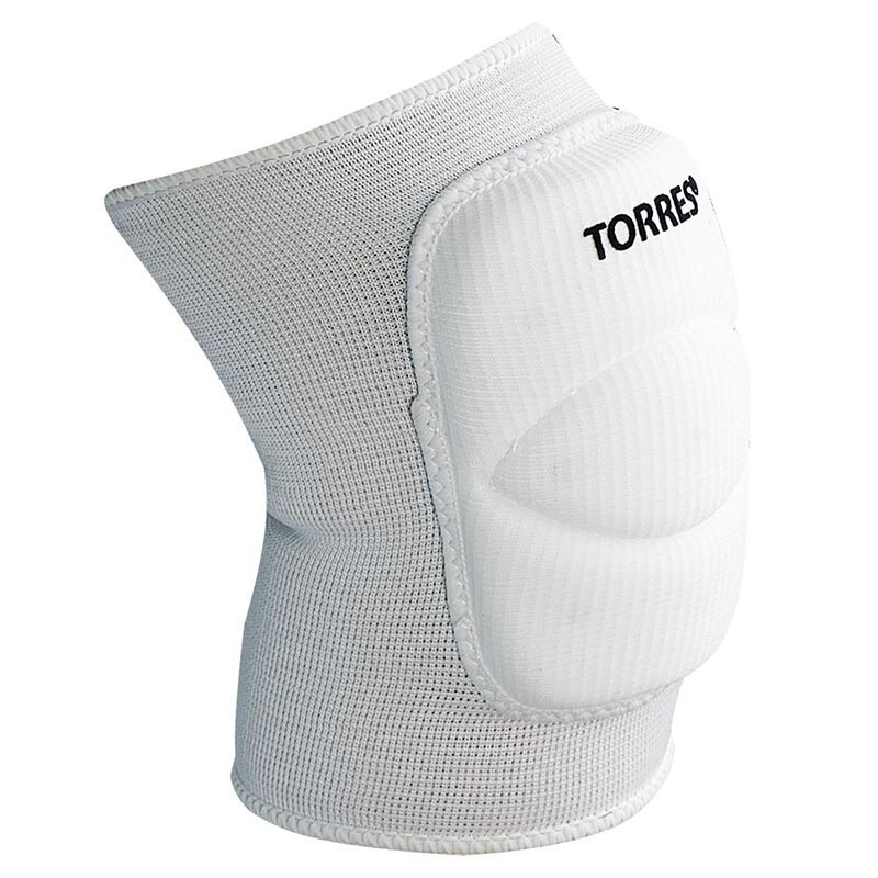 TORRES Наколенники спортивные "TORRES Classic", нейлон, ПУ (Белый, L)
