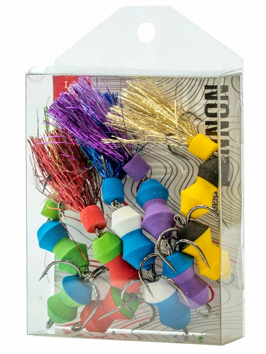 Приманки джиговая LUCKY JOHN PENNON TIPSYWORM MIX1 5шт.