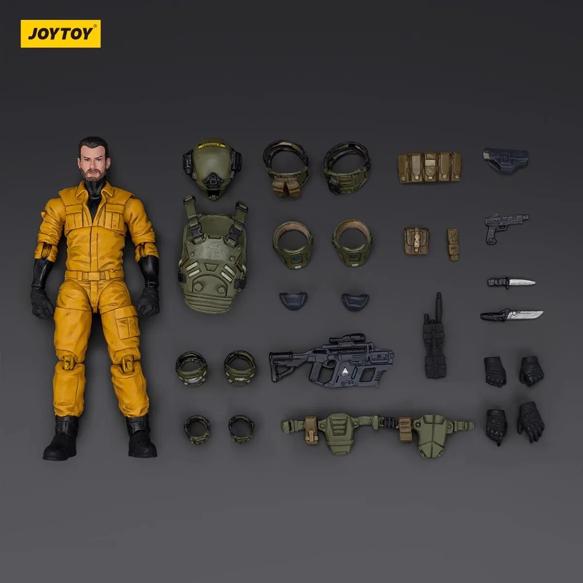 JOY TOY Dark Source 1/25 Stellar Scar Assault Team Фигурка Желтый, Firesulfur