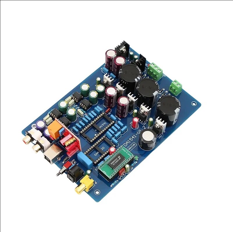Собранная HiFi CS8412+ NE5534 TDA1541 USB ЦАП Оптоволоконная коаксиальная плата декодирования