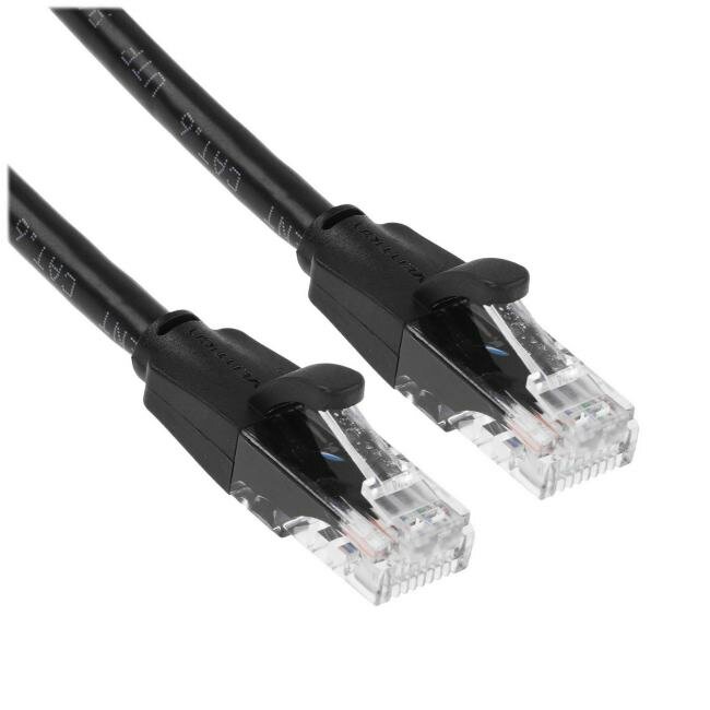 Vention IBEBK Патч-корд Vention прямой UTP cat.6, RJ45 - 8м. Черный